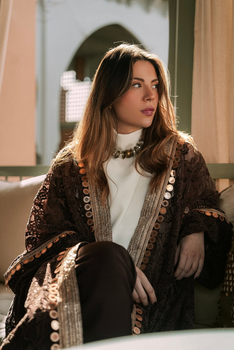 DESERT ROYAL KAFTAN -Brown – Pistage